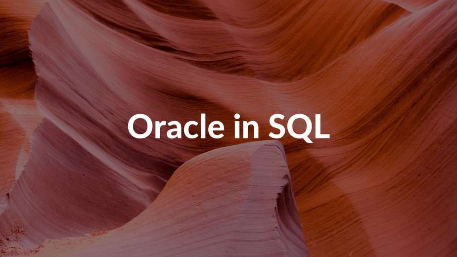 Oracle in SQL
