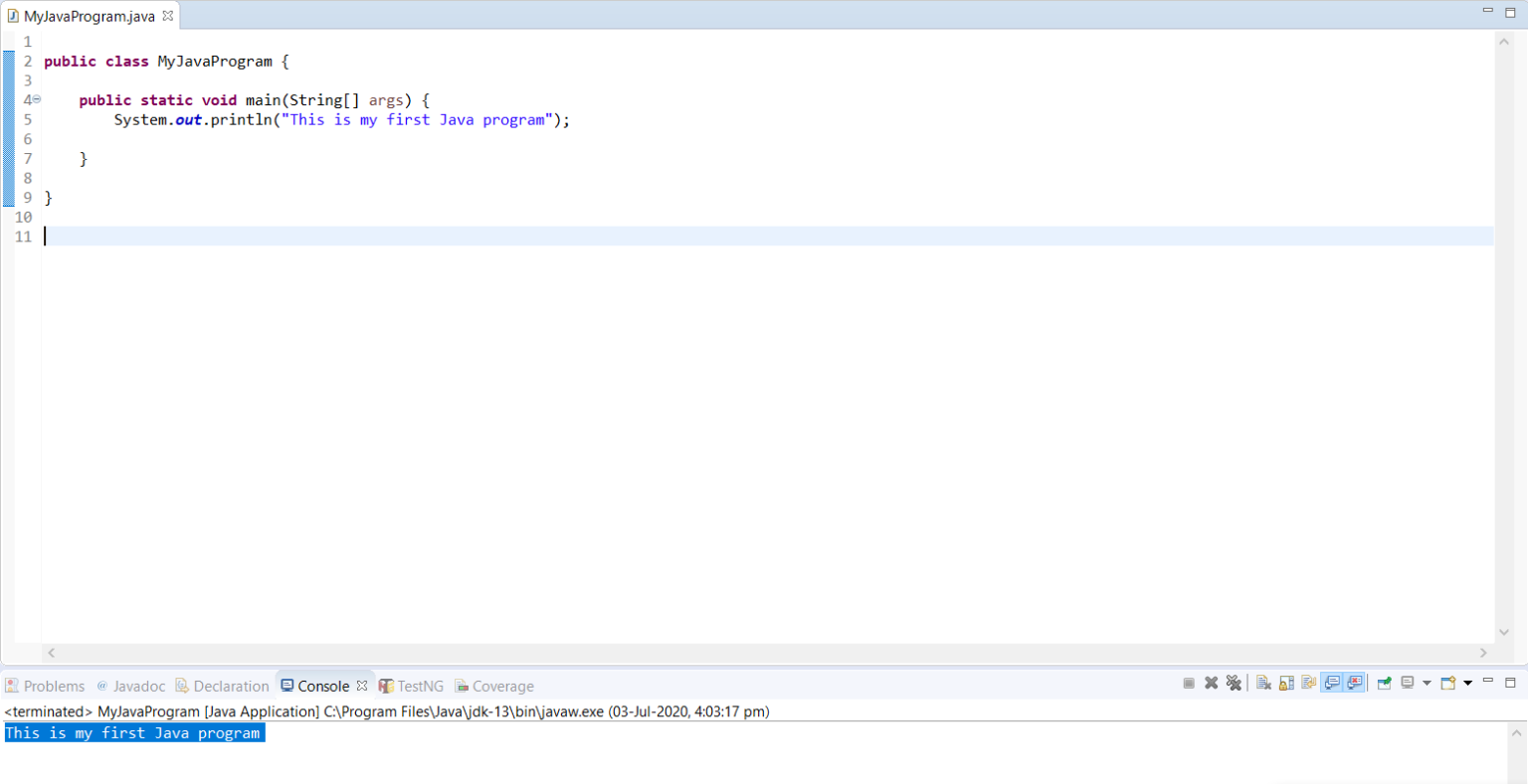 How to compile and run Java program