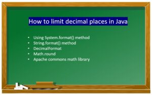 How to limit decimal places in Java